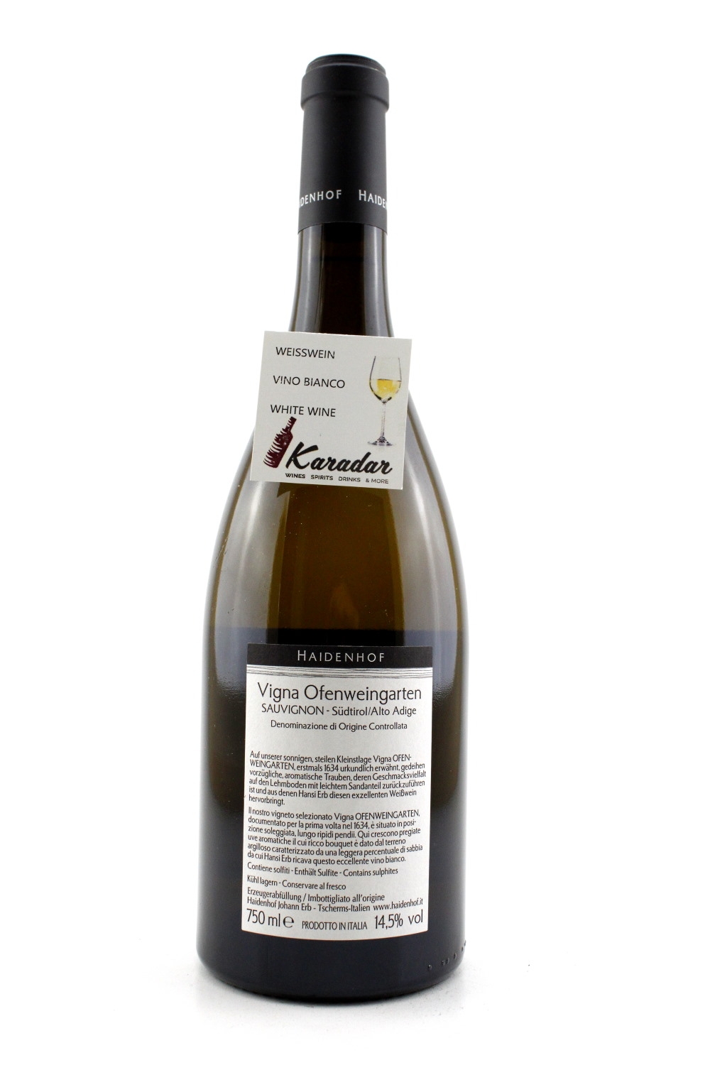 Sauvignon Vigna Ofenweingarten 2021 - 14,5% vol. Weingut Haidenhof ...