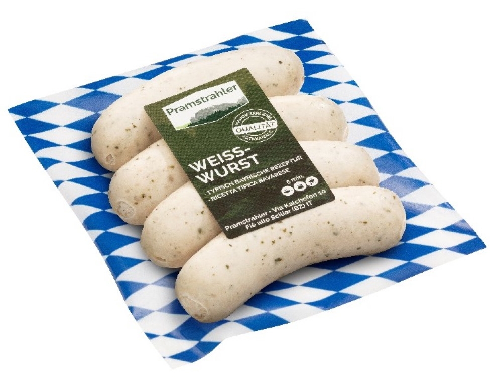 Weisswurst sausages from Munich (4 x 60g) Pramstrahler butcher's sh...