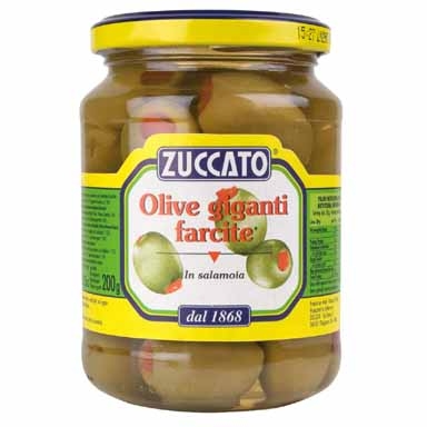Giant olives stuffed in brine 350g Zuccato | Karadarshop.com