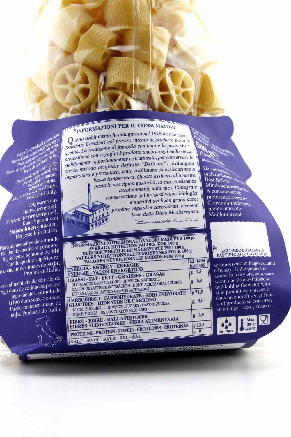 Ruote pazze durum wheat flour No.33 (20 x 500g) Benedetto Cavalieri...