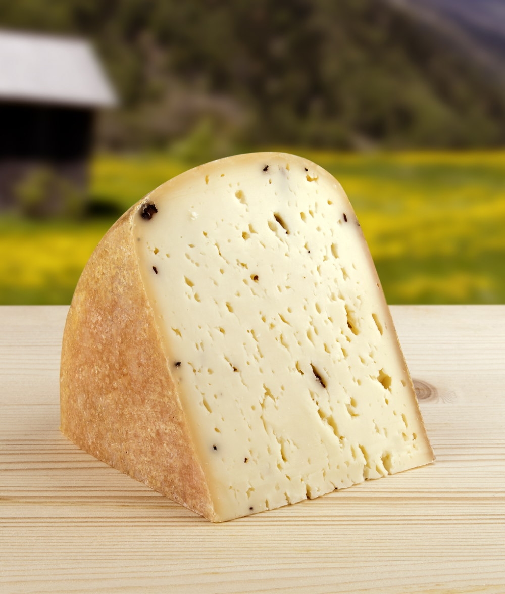 Truffle cheese semi-hard cheese whole form approx. 2,5 kg Burgusio ...