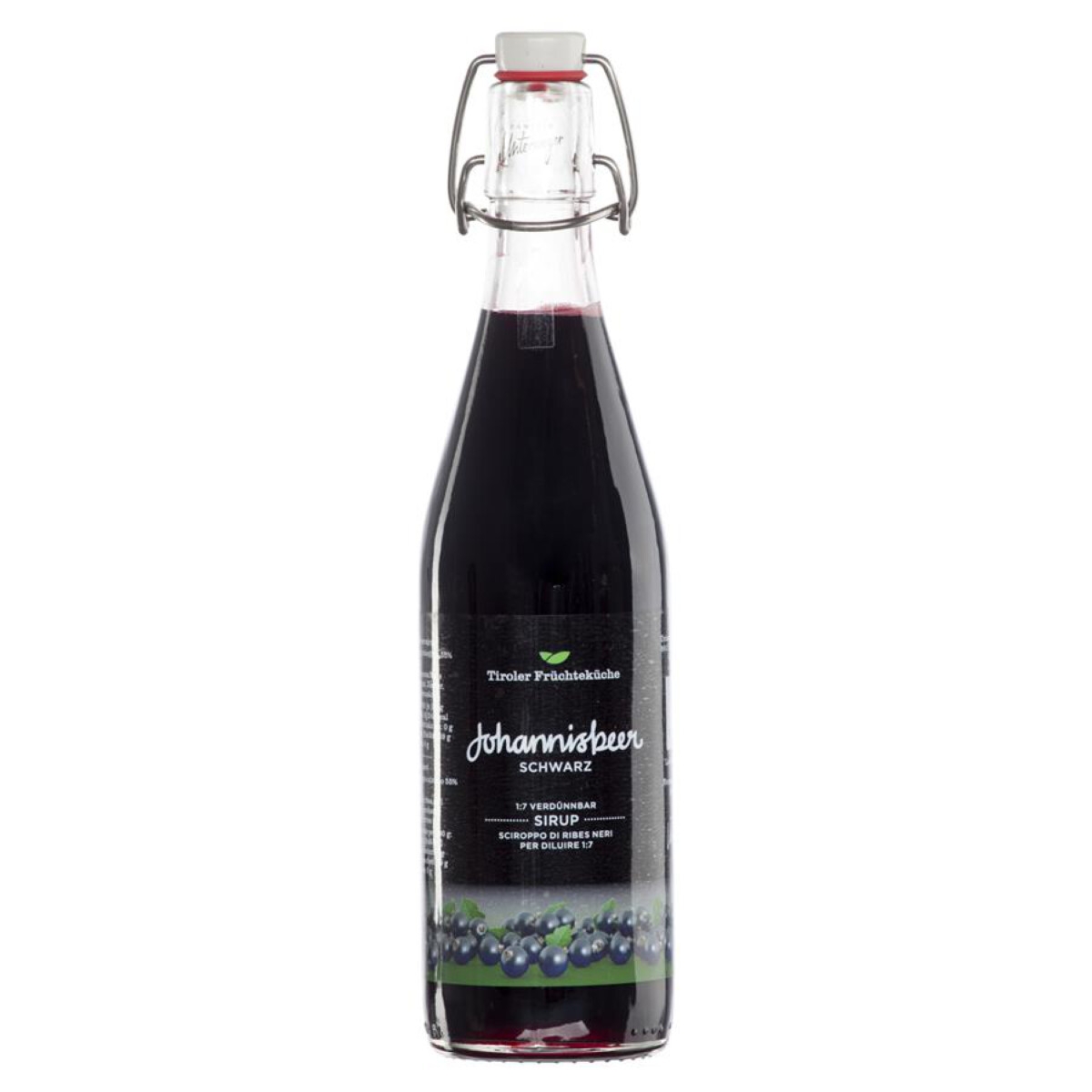 Black currant syrup 500ml UWE - Tiroler Früchteküche | Karadarshop.com