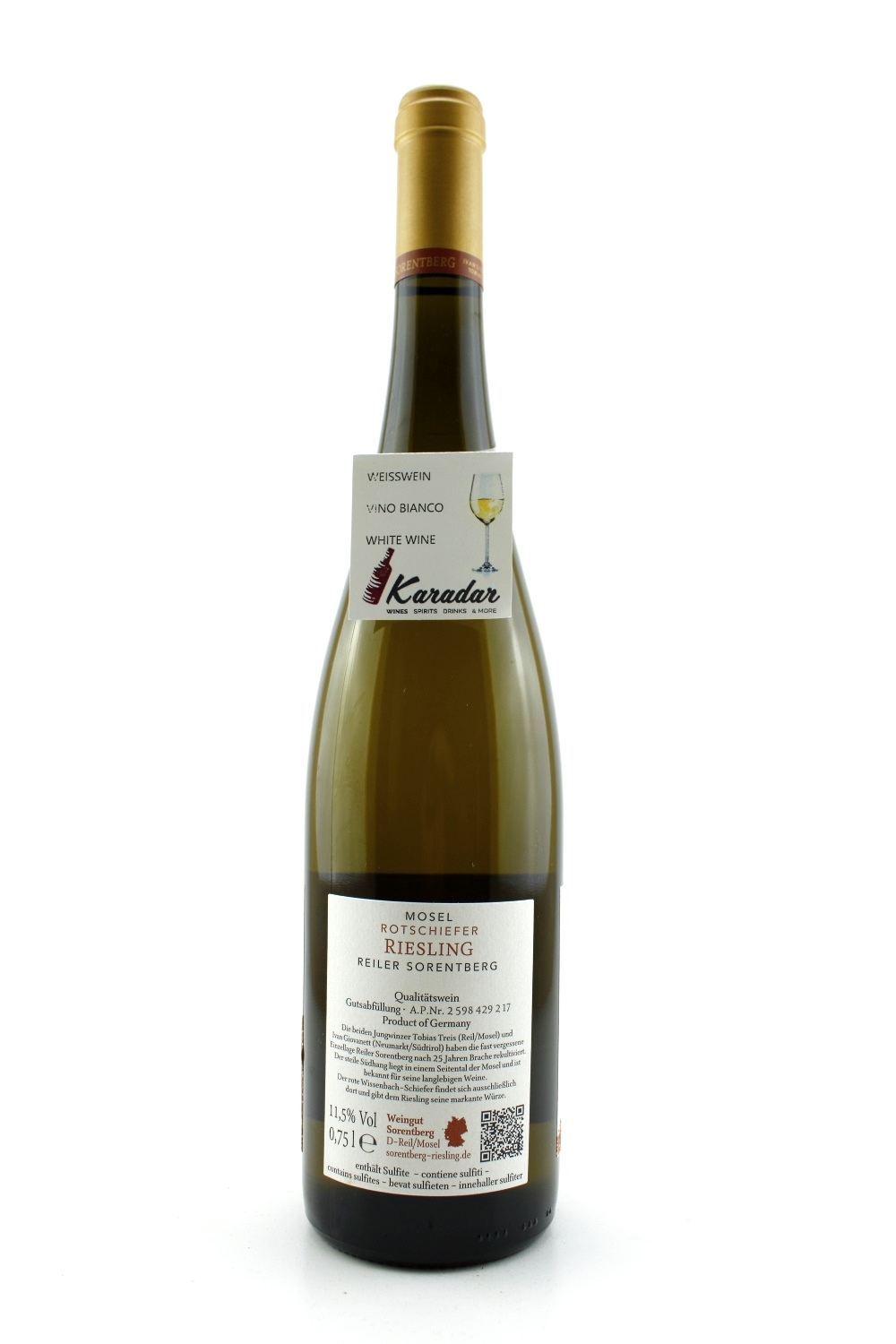 Riesling Sorentberg Rotschiefer 2020 - 12% vol. Tenuta Sorentberg