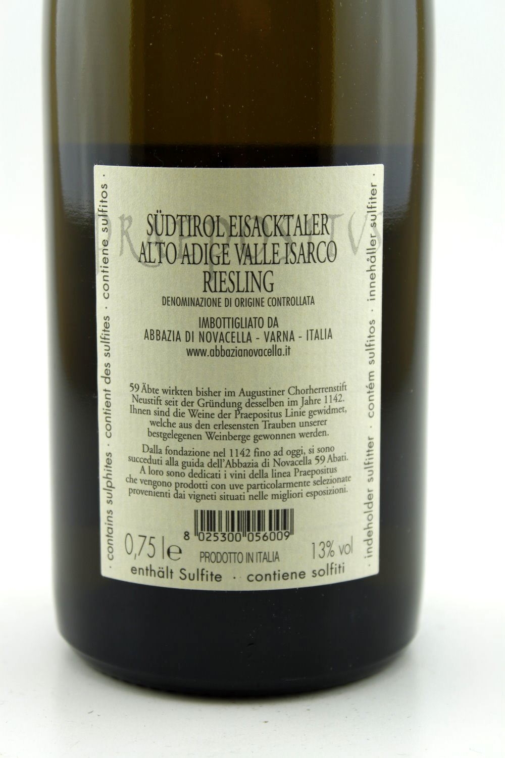 Riesling Praepositus 2019 - 13% vol. Abbazia di Novacella | Karadar...