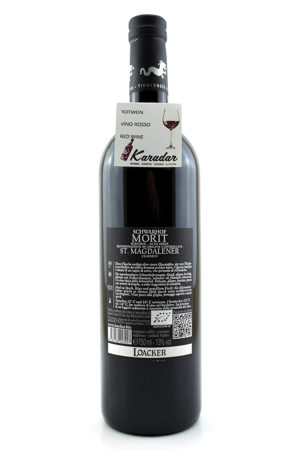 St. Magdalener Morit 2020 - 13% vol. Weingut Loacker Schwarhof Bio ...