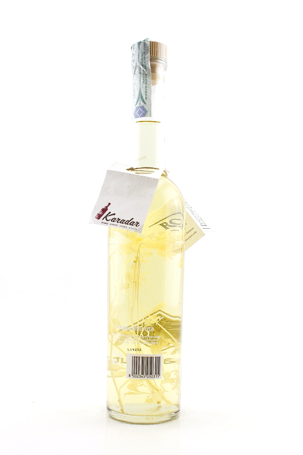 Ruta Grappa mit Weinraute 38% vol. Brennerei Roner | Karadarshop.com