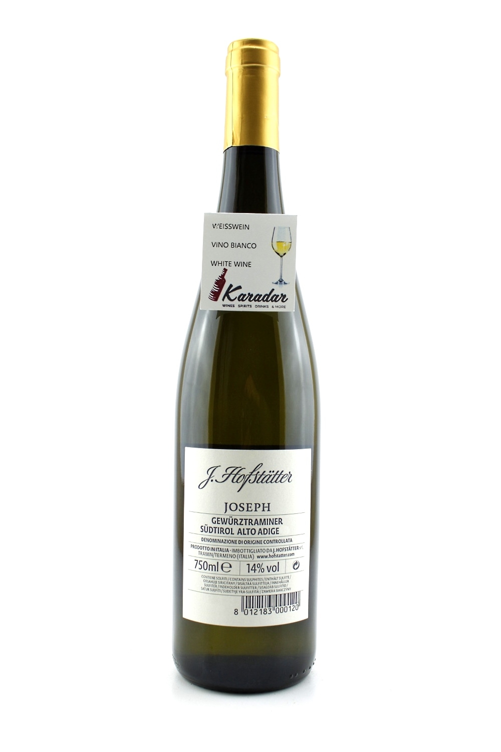Gewürztraminer Joseph 2021 - 14,5% vol. Hofstätter Josef | Karadars...