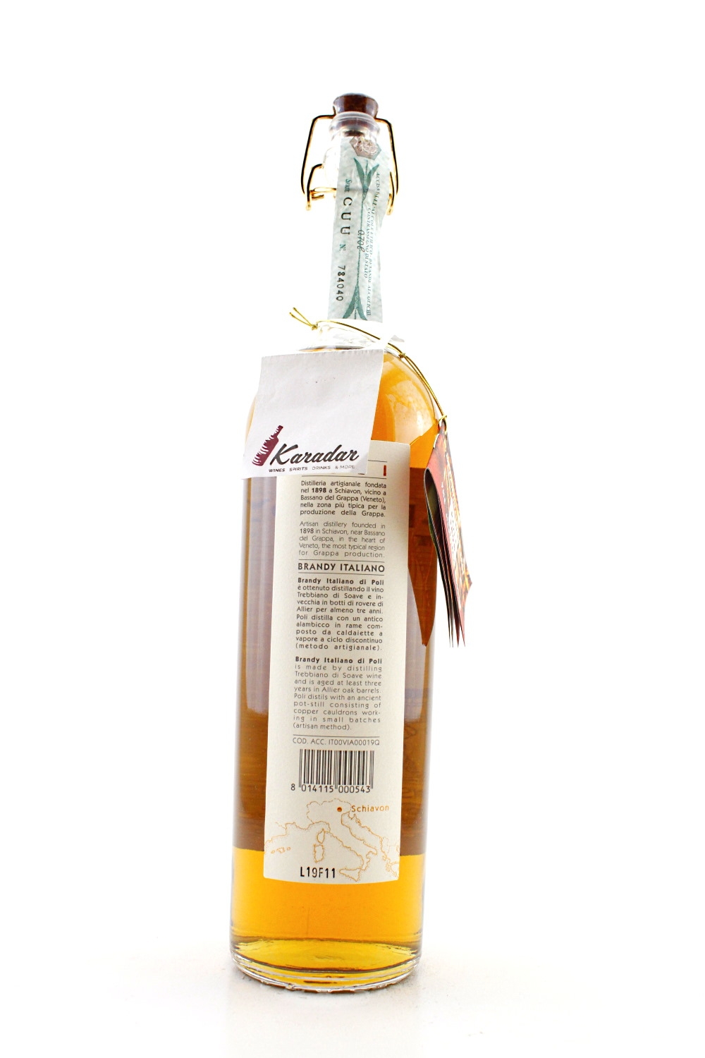Brandy Italiano di Poli 40% vol. Poli Jacopo 1898 Distillery | Kara...