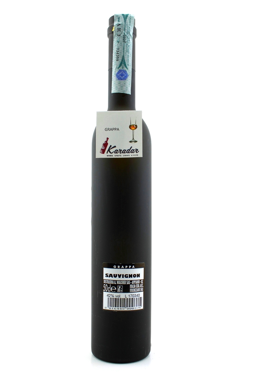 Grappa Sauvignon blanc 42% vol. Walcher Distillery | Karadarshop.com