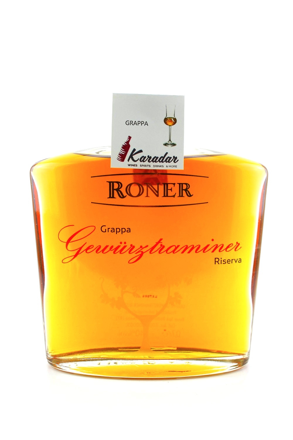 Grappa Gewürztraminer Riserva 40% vol. Roner Distillery | Karadarsh...