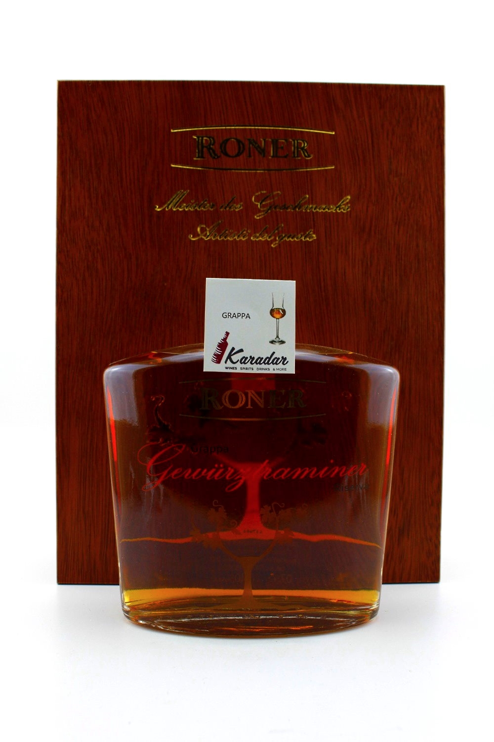 Grappa Gewürztraminer Riserva 40% vol. Roner Distillery | Karadarsh...
