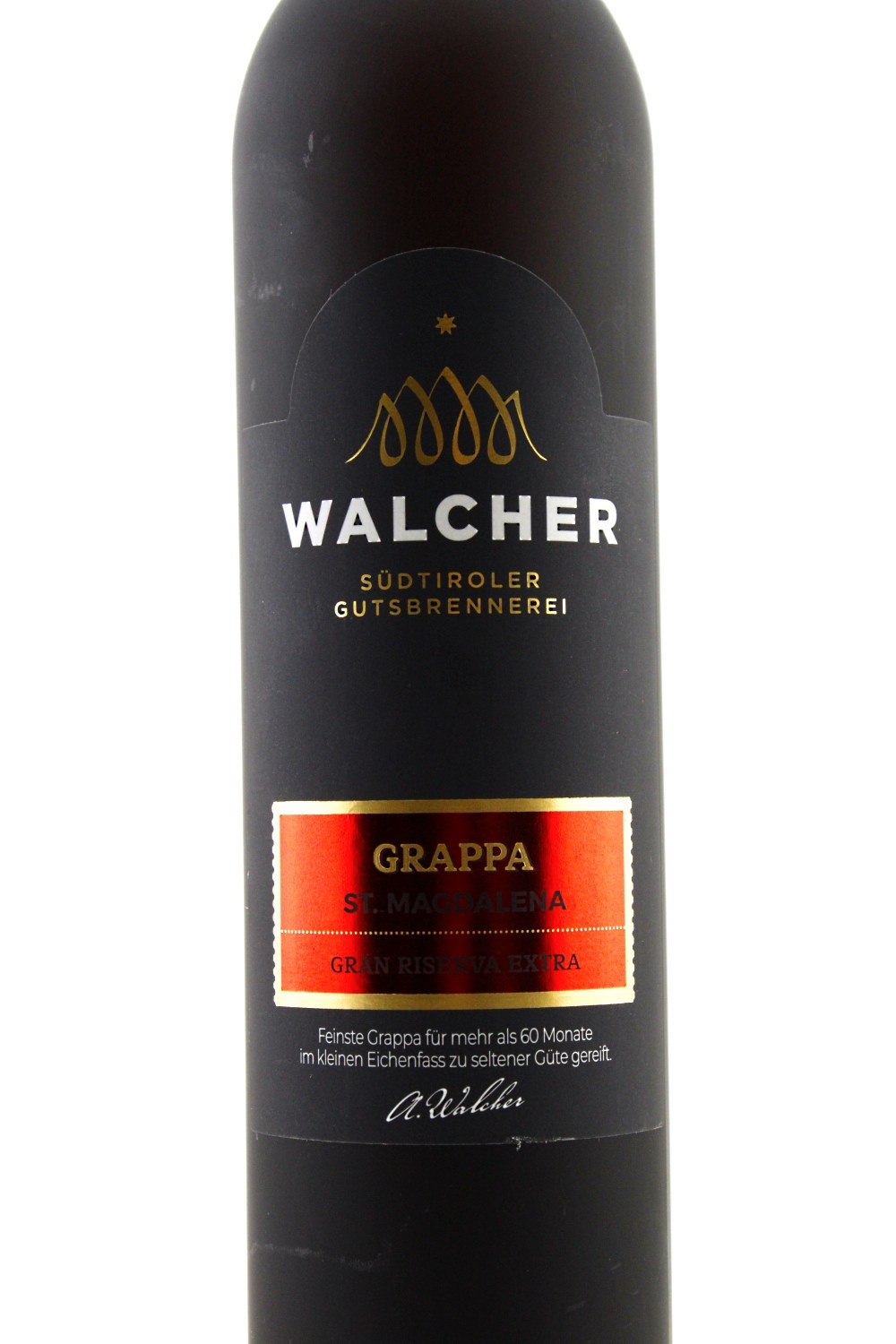 Grappa St. Magdalena Gran Riserva Extra 40% vol. Brennerei Walcher ...