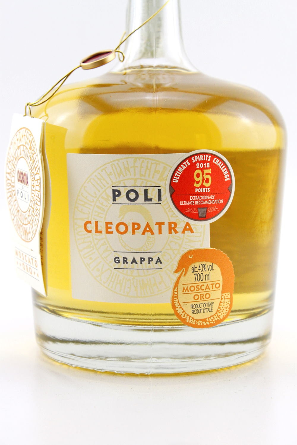 Grappa Moscato Oro Cleopatra with can 40% vol. Poli Jacopo 1898 Dis...