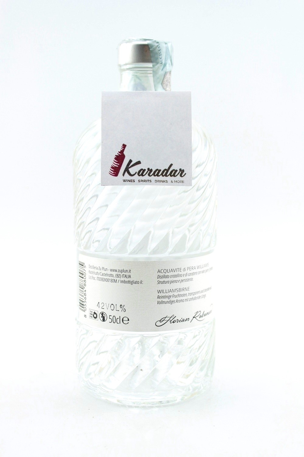 Pear Fruit Brand Williams 42% vol. Zu Plun Distillery | Karadarshop...