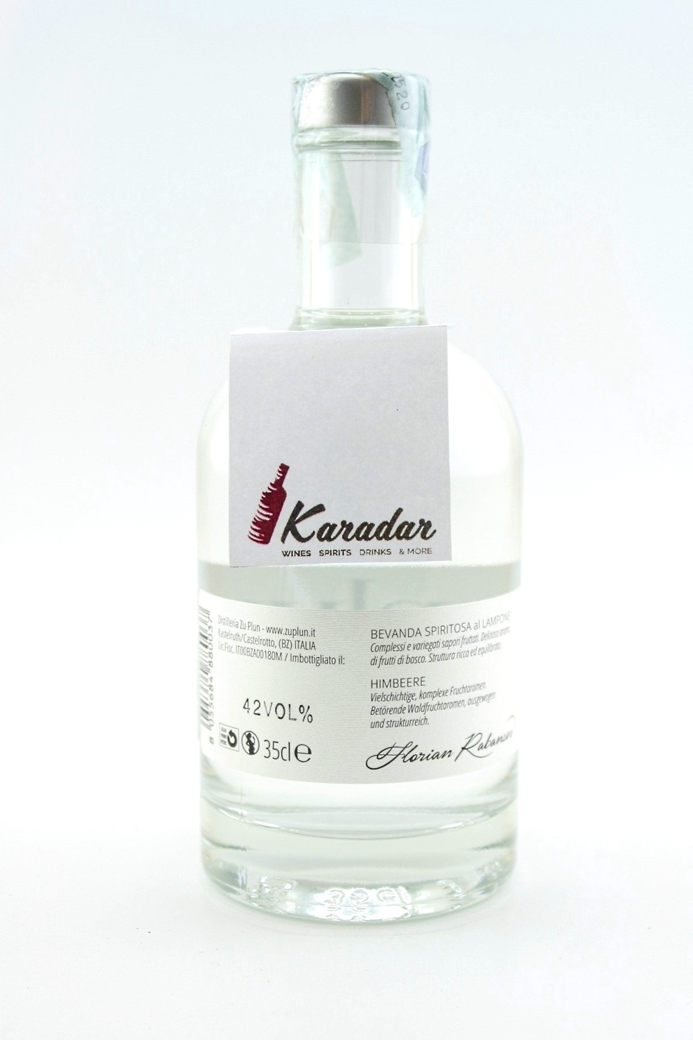 Himbeerdestillat 42% vol. Hofbrennerei Zu Plun | Karadarshop.com