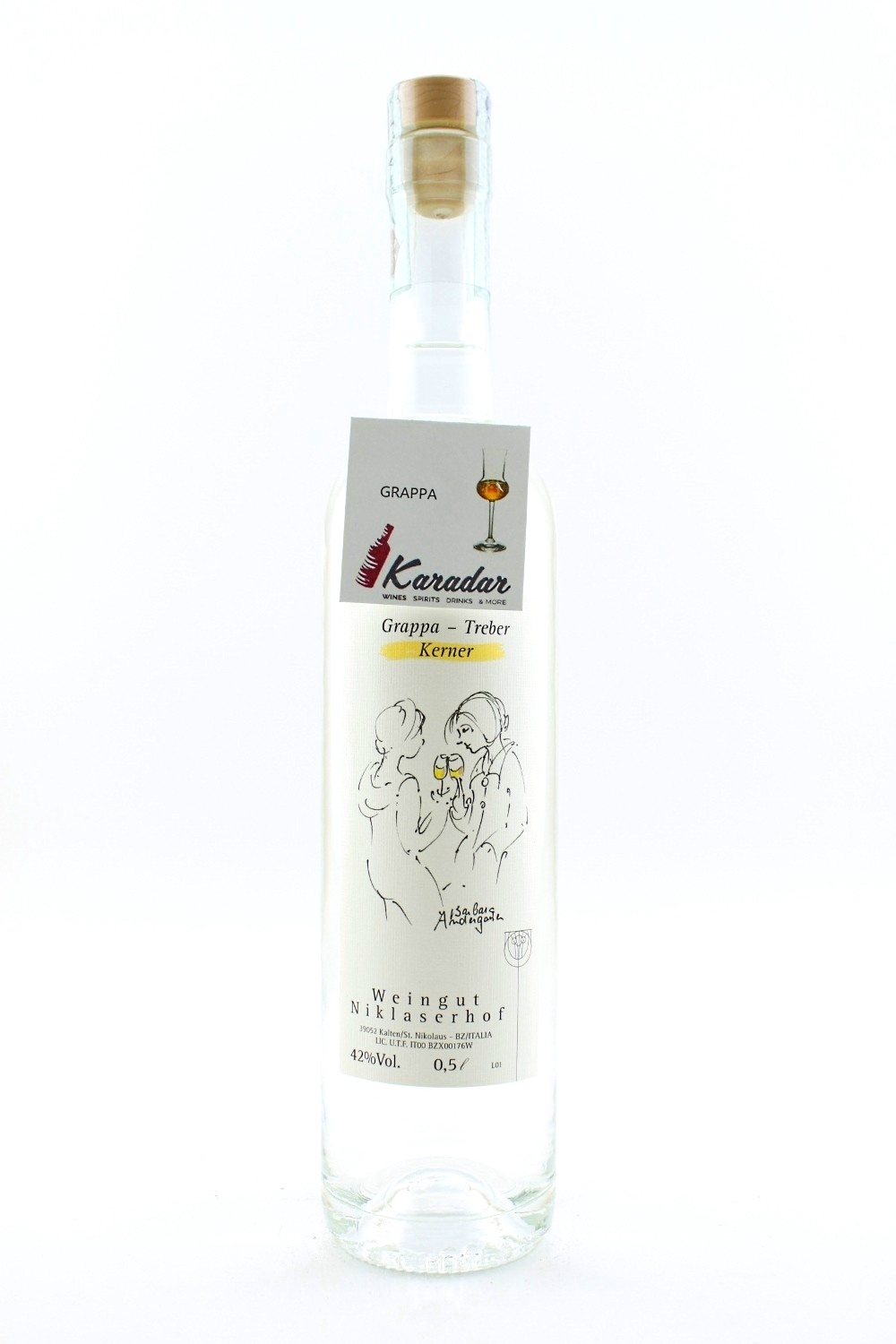 Grappa Kerner 42% vol. Niklas Distillery | Karadarshop.com