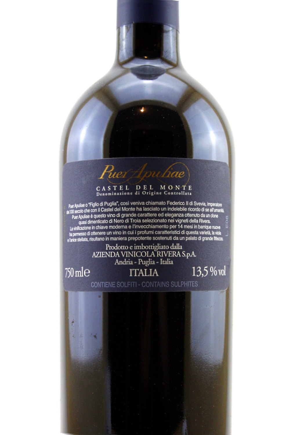 Puer Apuliae Nero di Troia 2003 Weingut Rivera | Karadarshop.com