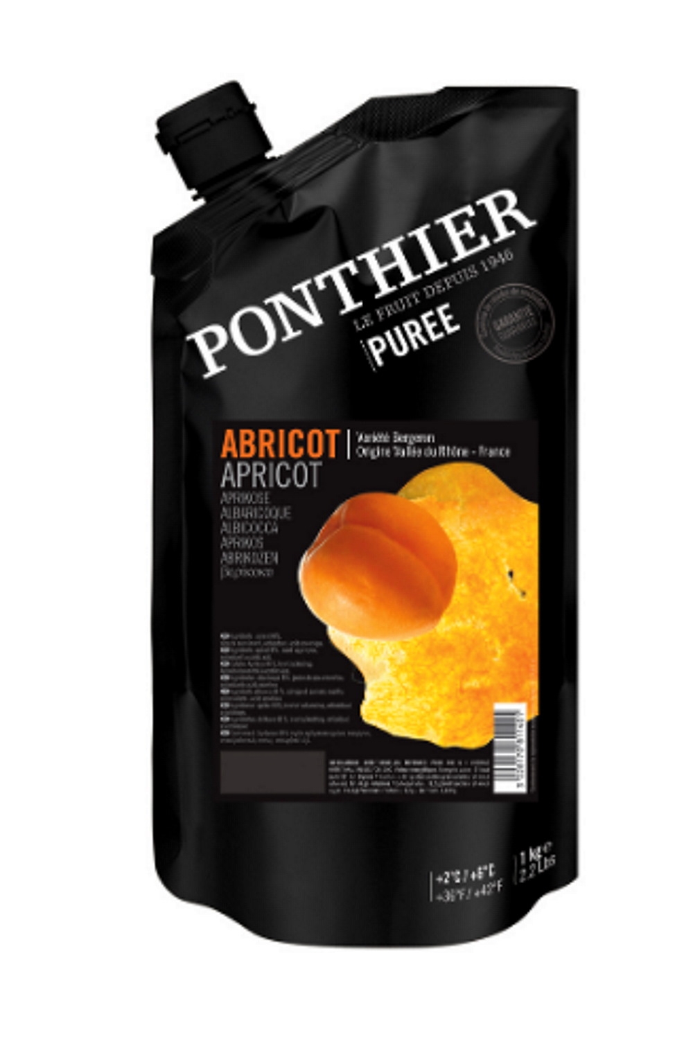 Fruit Puree apricot 1 kg Ponthier | Karadarshop.com