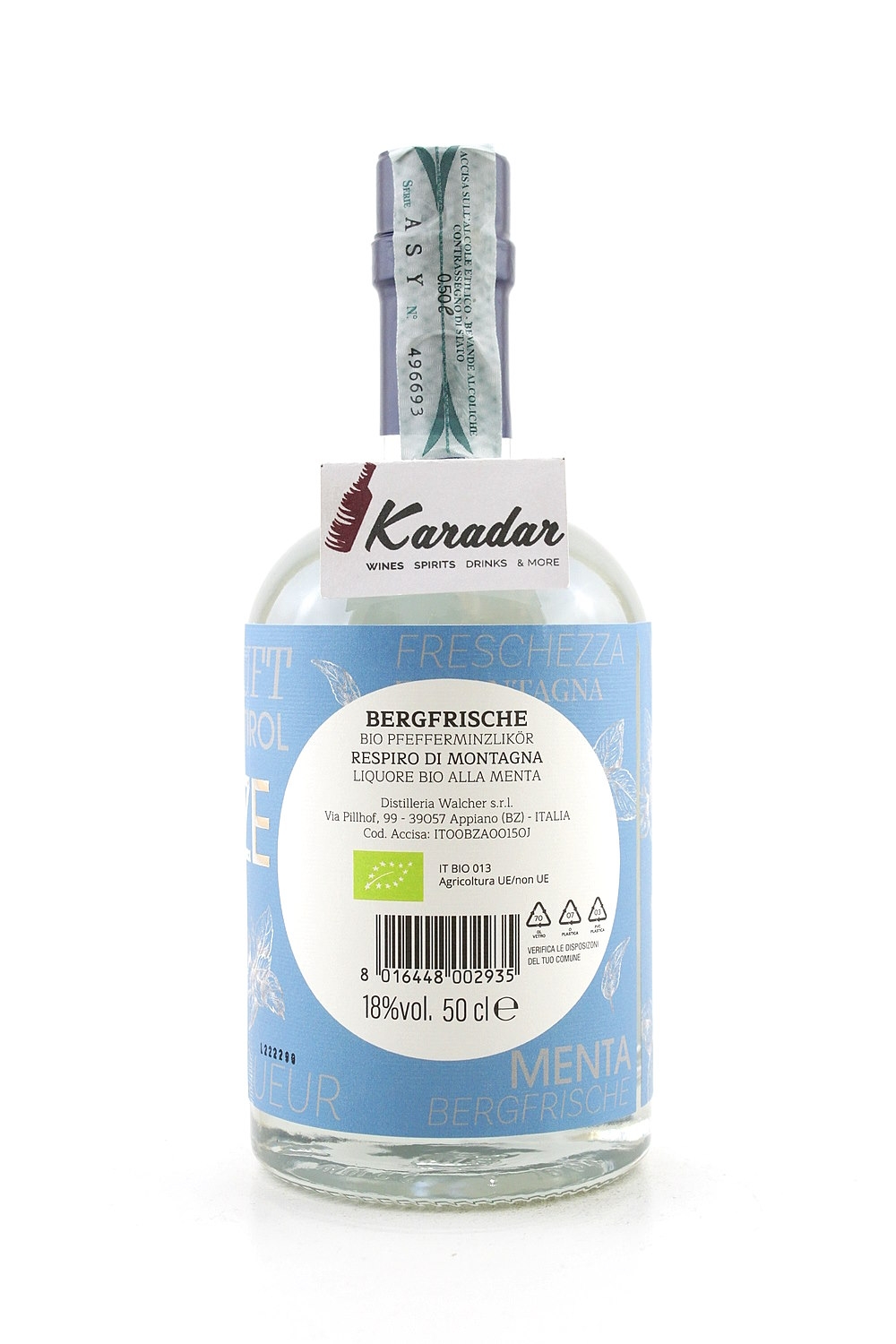 Mountain Breath BIO Mint Liqueur 18% vol. Walcher Distillery | Kara...