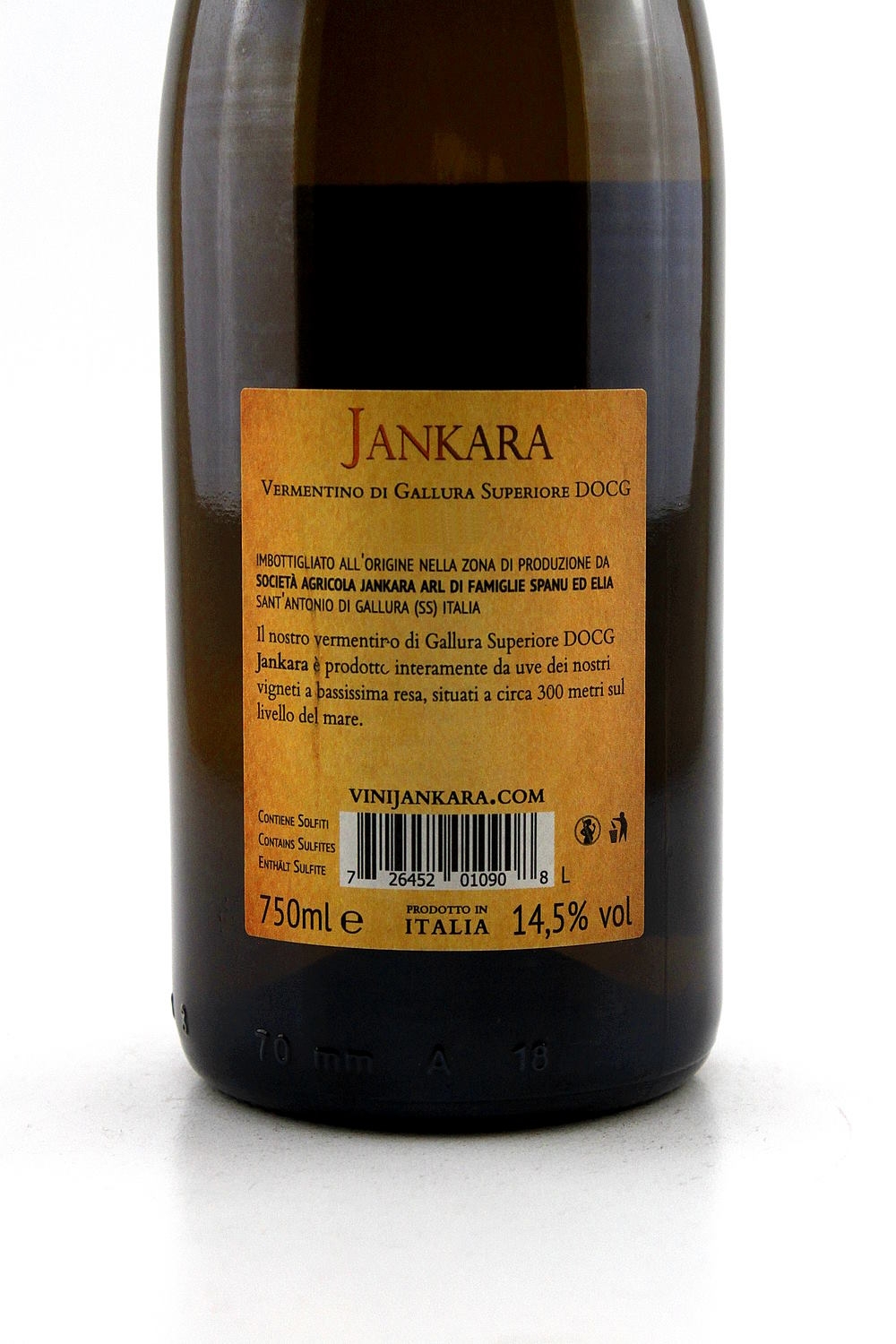 Vermentino di Gallura 2020/21 - 15,5% vol. Jankara Winery | Karadar...