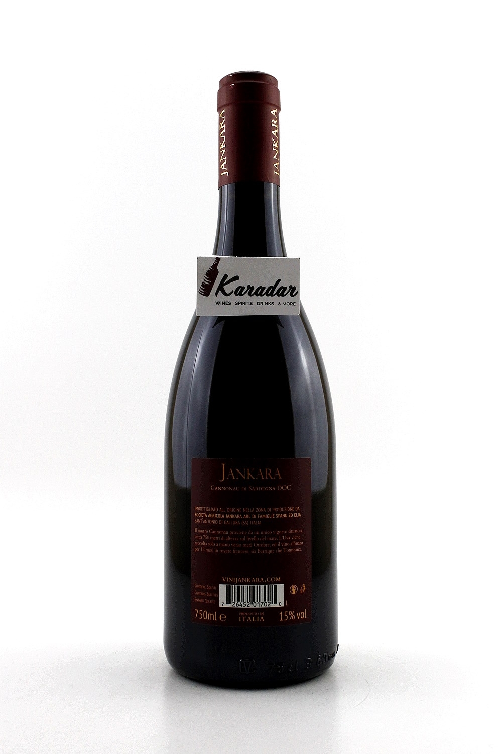 Cannonau di Sardegna 2019 - 15% vol. Jankara Winery | Karadarshop.com