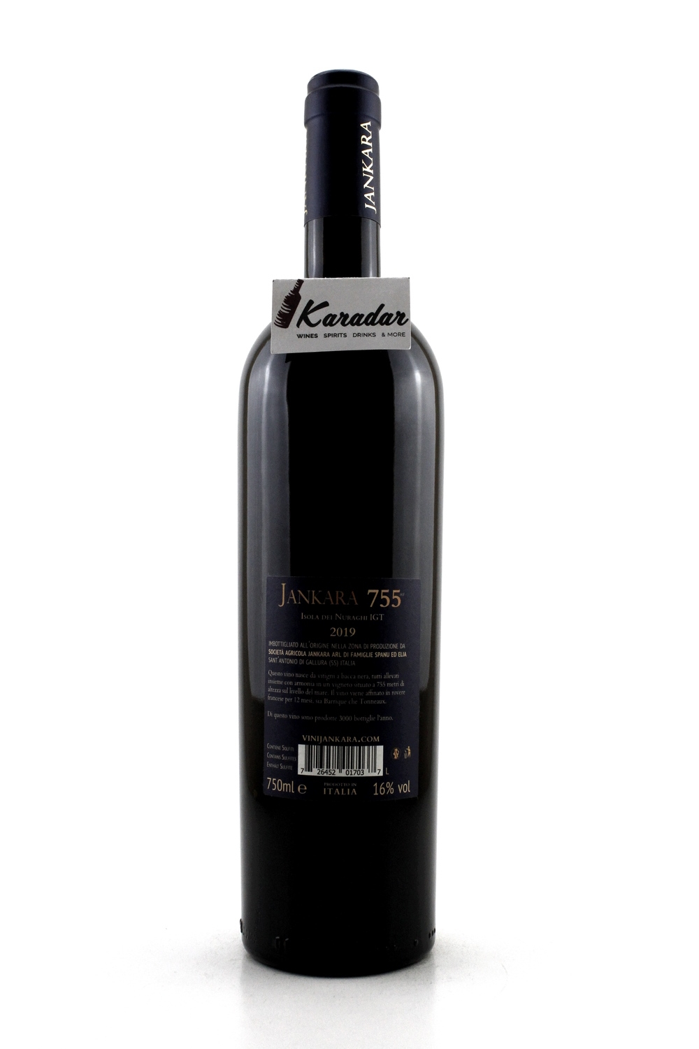 755 Isola dei Nuraghi 2019 - 16% vol. Jankara Winery | Karadarshop.com