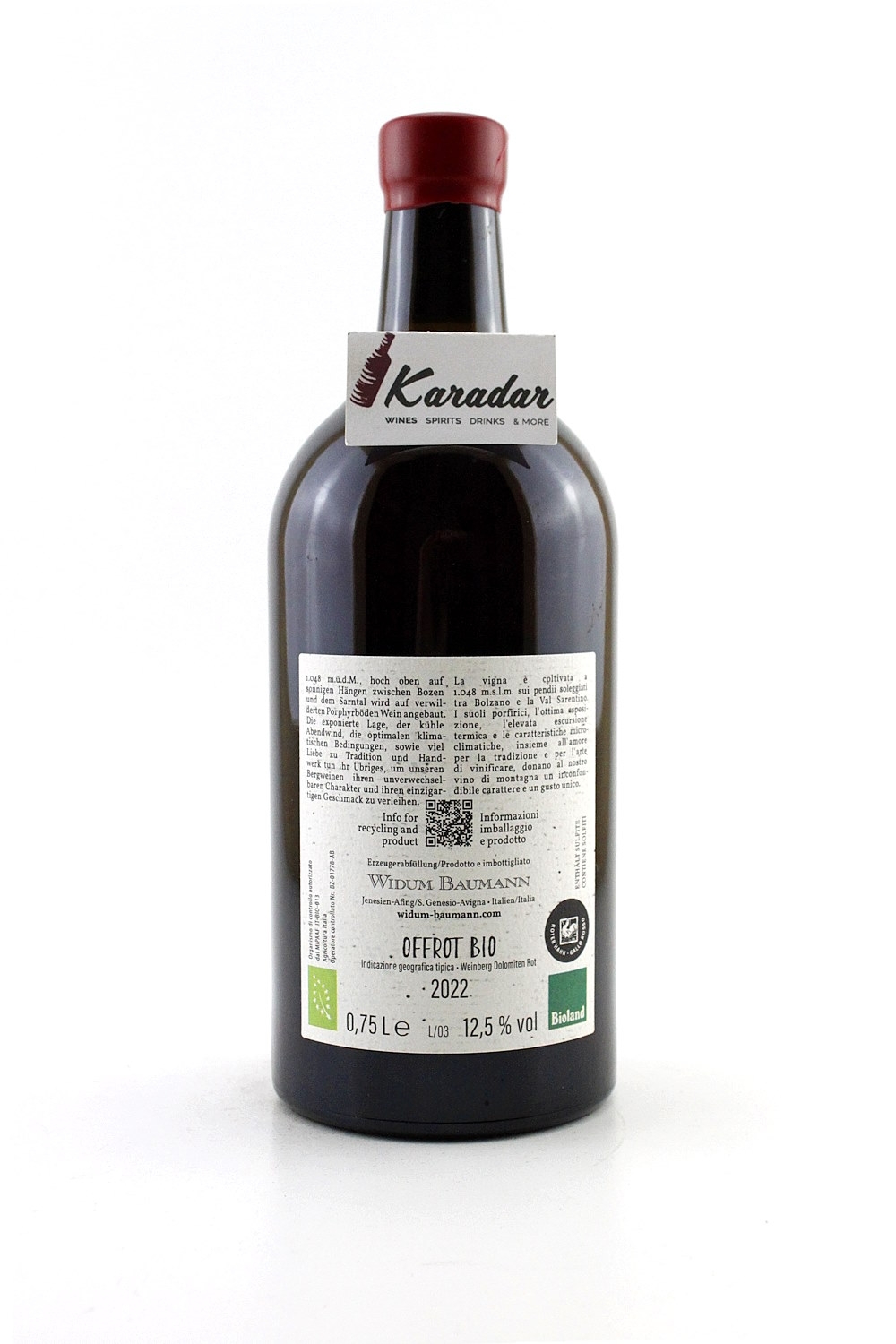 OffRot mixed grapes 2021 Widum Baumann Hof Bio | Karadarshop.com